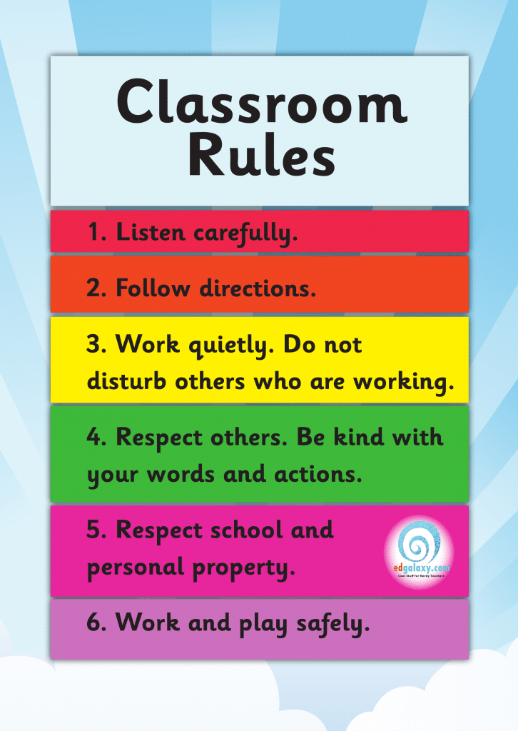 Classroom Rules Poster Classroom Rules Printable Classroom Rules Riset