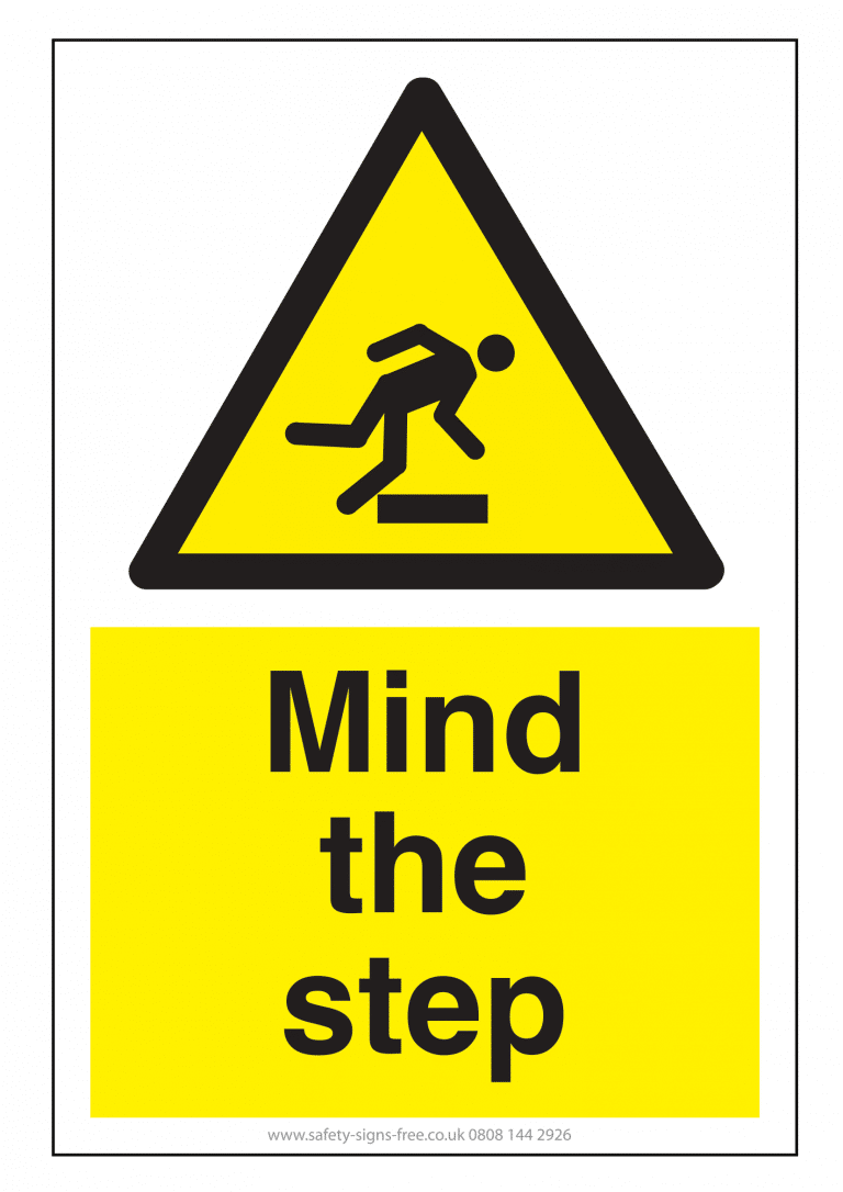 Mind The Step Signs | Poster Template