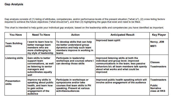 Gap Analysis Templates | Poster Template