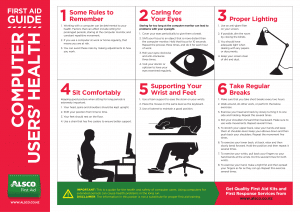 Computers Health And Safety Poster