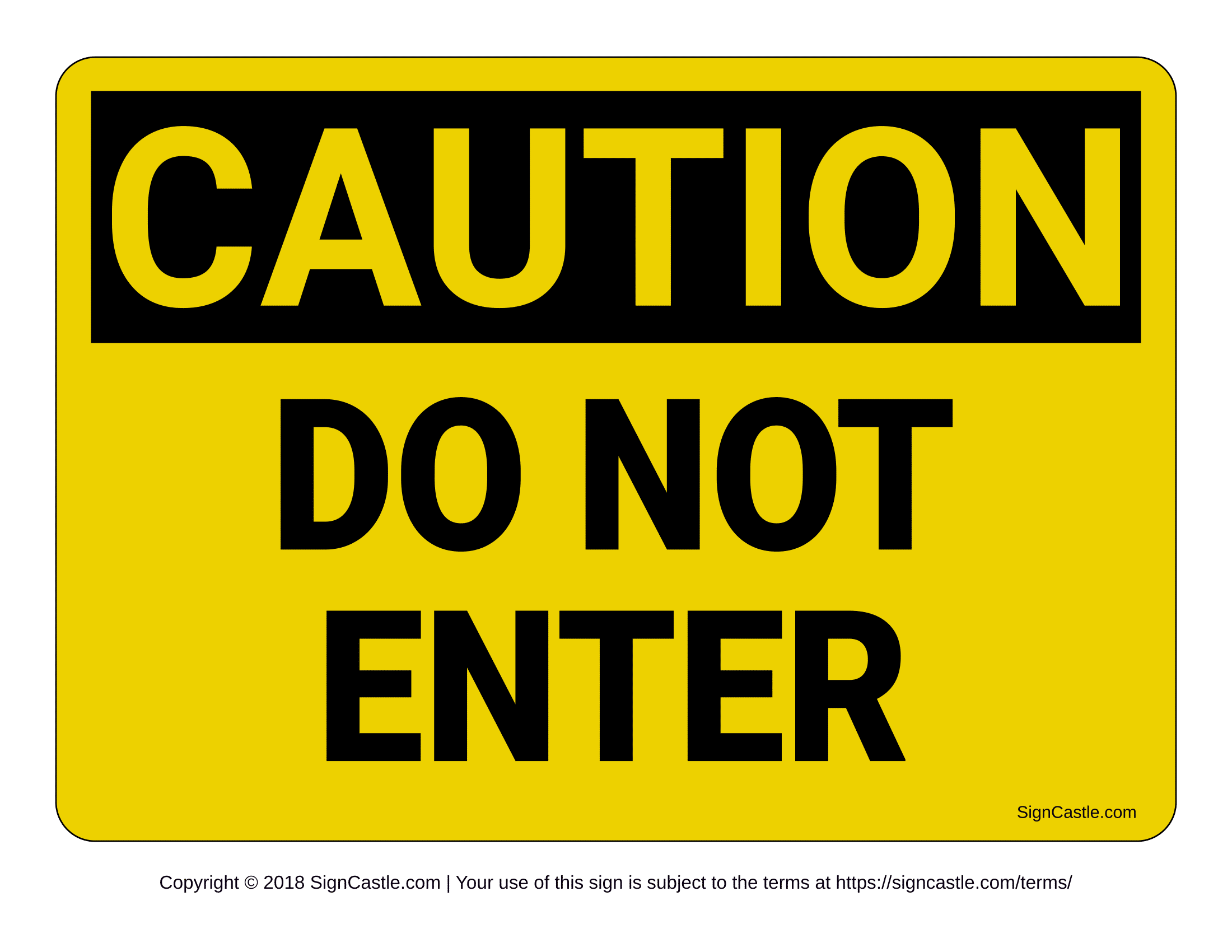 No Entry Signs | Poster Template