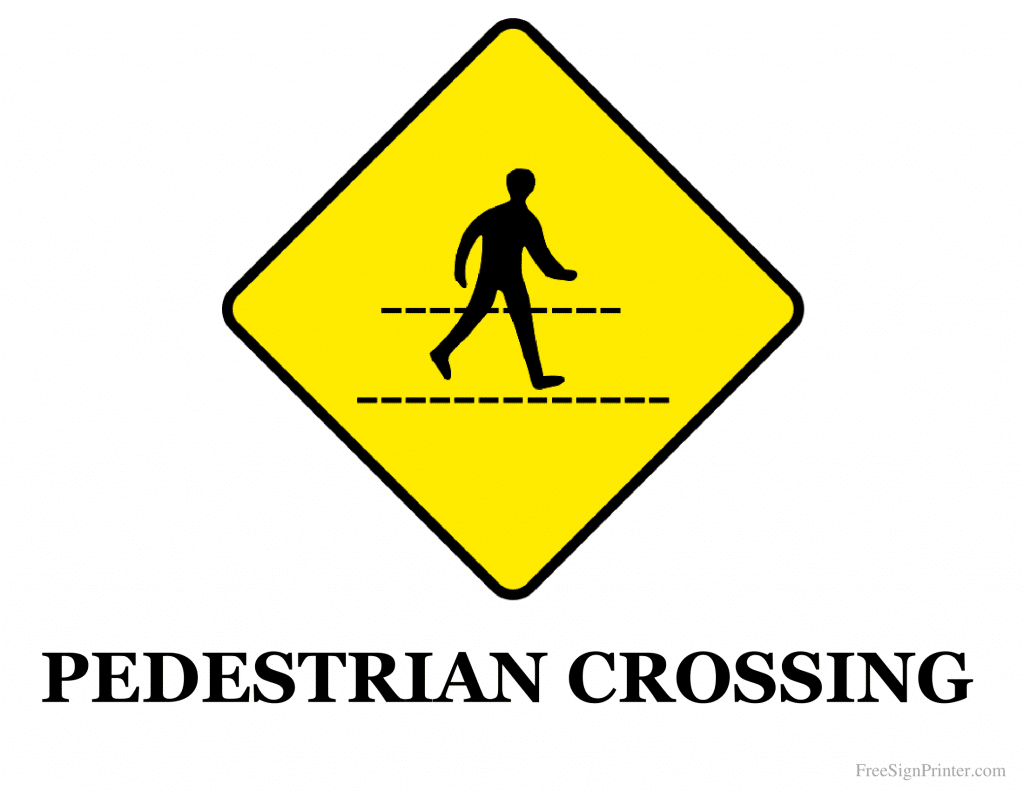 Pedestrian Signs | Poster Template