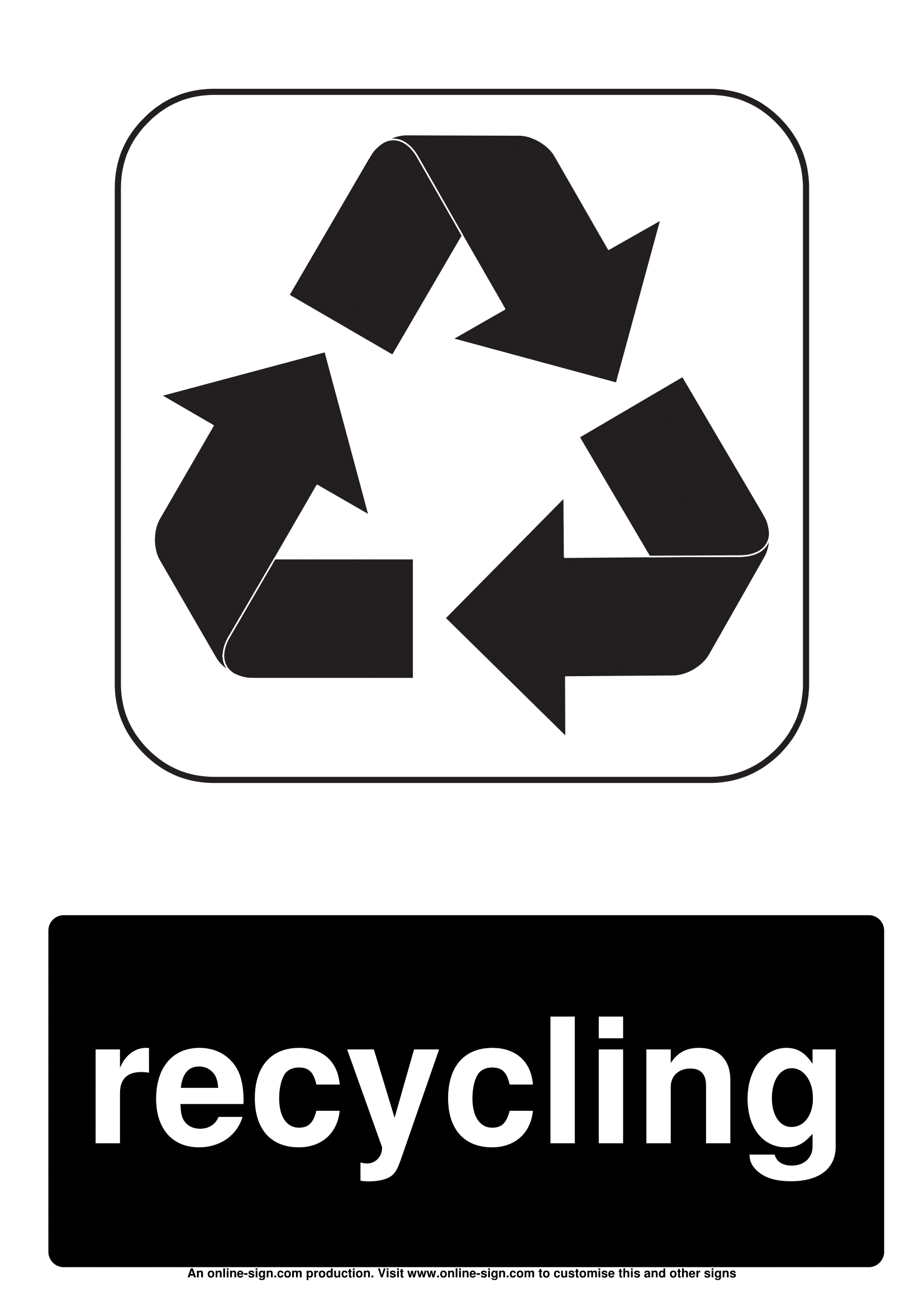 Recycling Signs | Poster Template